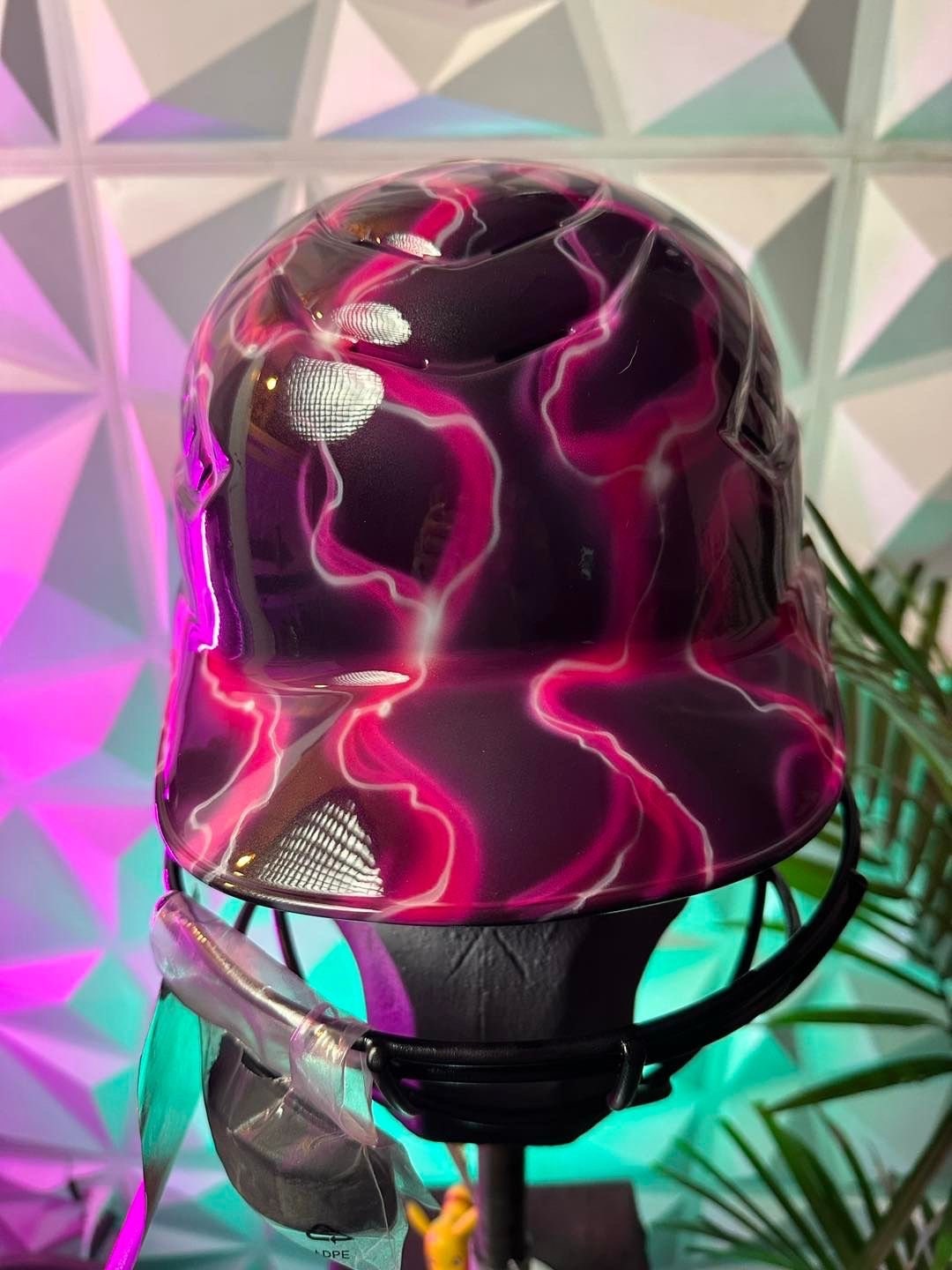 Airbrushed Softball Helmet(face Shield Not Included, Purchase ...