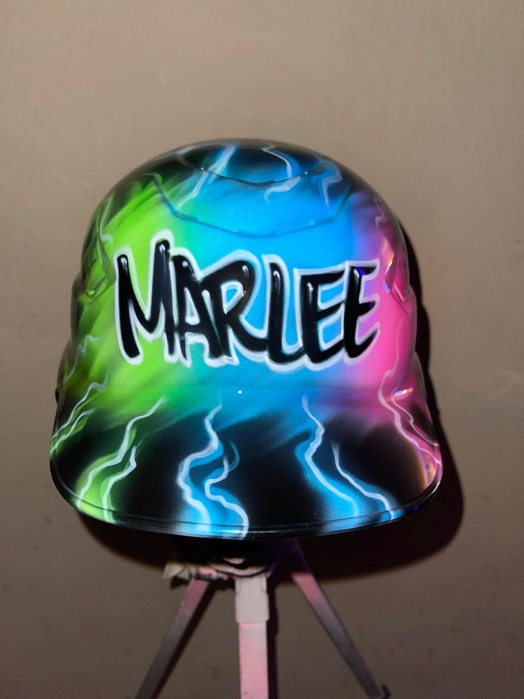 Airbrushed Softball Helmet (face Shield Not Included, Purchase ...