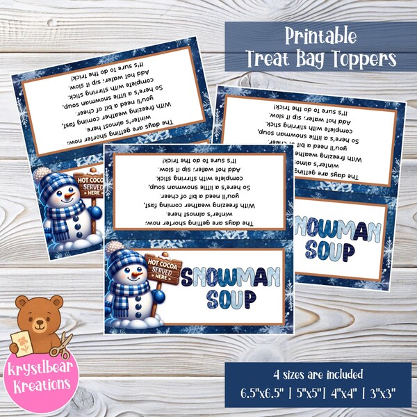 Snowman Soup - Etsy