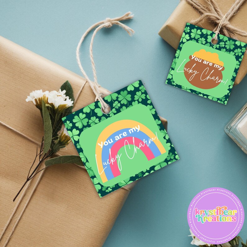 Printable St. Patrick's Day Lucky Charm Tags - Etsy