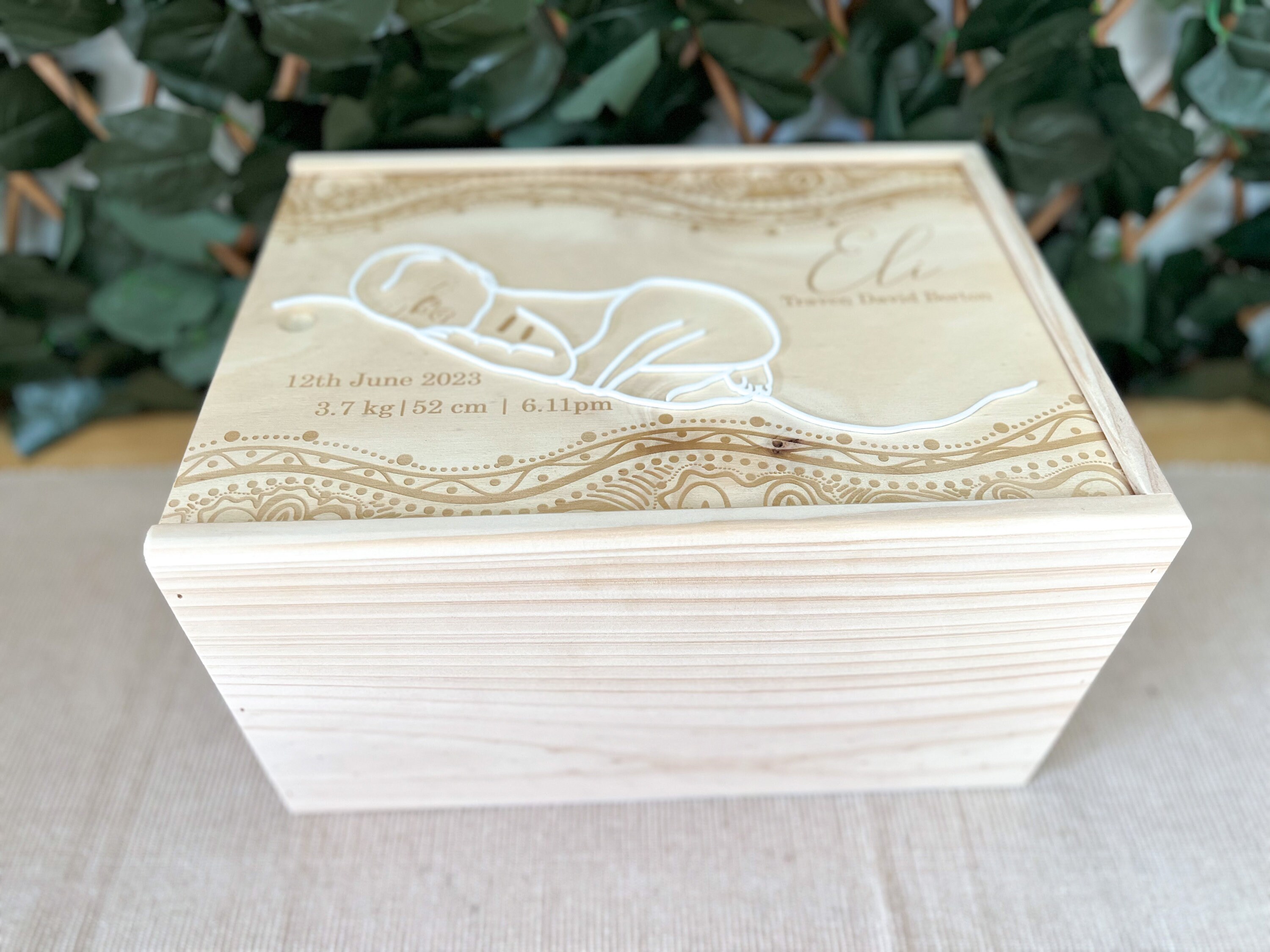 Indigenous Aboriginal Engraved Art Baby Keepsake Memory Wooden - Etsy Australia