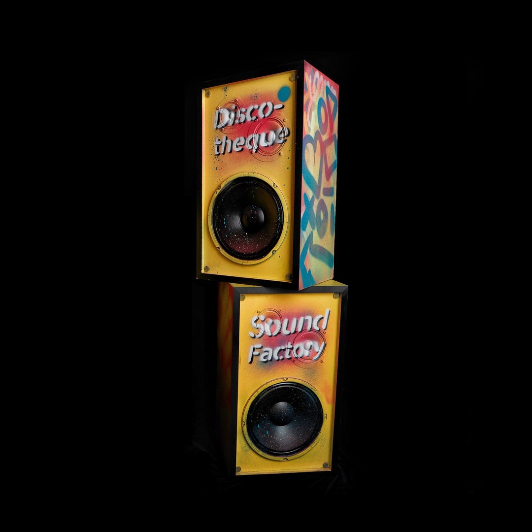 Discotheque Sound Factory - Original Painted Speakers (2), Semi ...