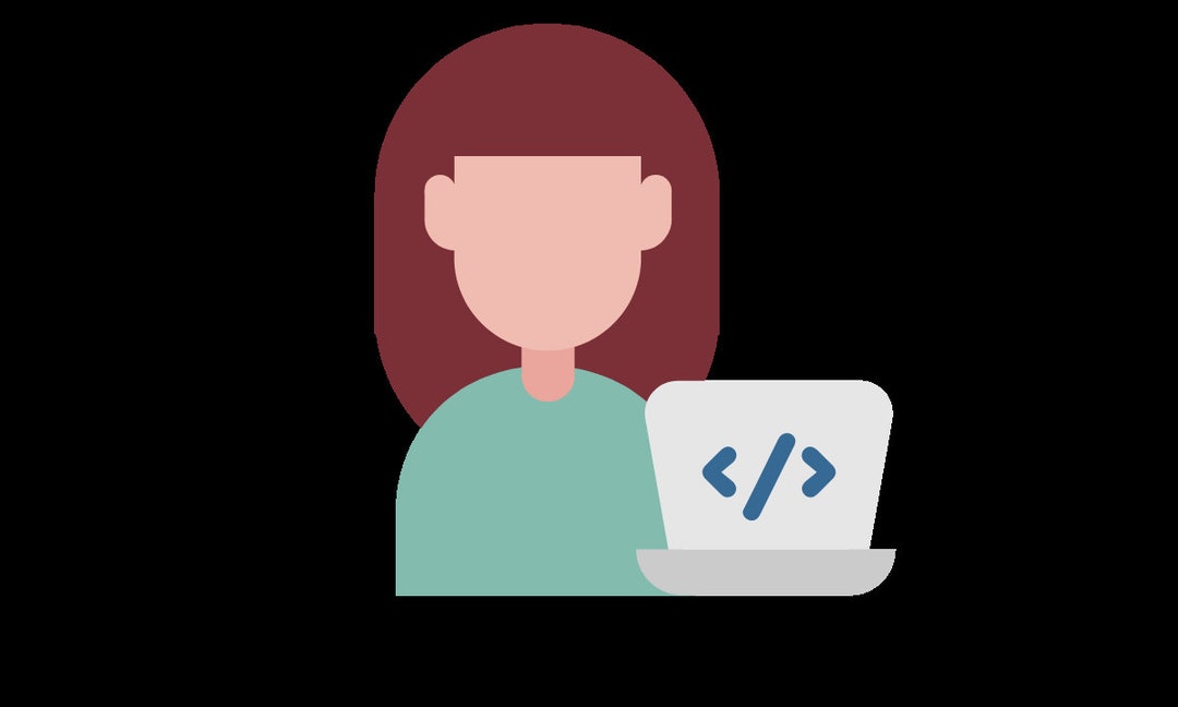 Female Code Icon Digital Print - Etsy