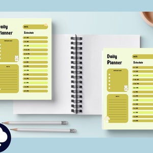 Green Pastel Playful Cute Daily Schedule Planner, Daily Schedule ...