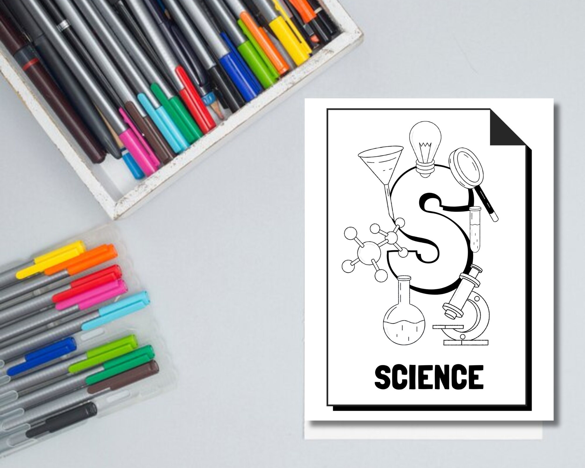 STEAM STEM Colouring Pages, Interactive Colouring Pages, Educational ...