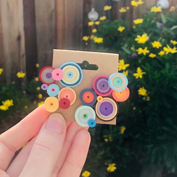 Paper Quilling Earrings - Etsy