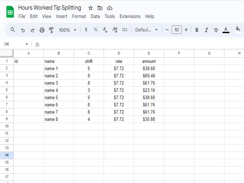 Hours Worked Tip Splitter - Fast & Fair Tip Calculator for Teams ...