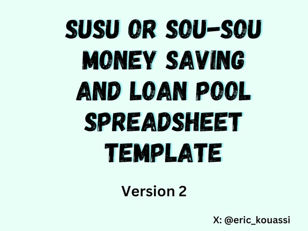 Susu Dues Tracker Spreadsheet (version 2) - the Must-have Tool for Easy ...