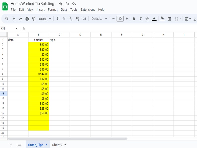 Hours Worked Tip Splitter - Fast & Fair Tip Calculator for Teams ...