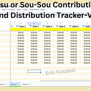 Susu/sou-sou Money Tracker Spreadsheet (version 1) - A Treasurer’s Top ...