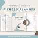 Fitness Planner, Weight Loss Tracker, BUNDLE, Workout Planner Fitness ...