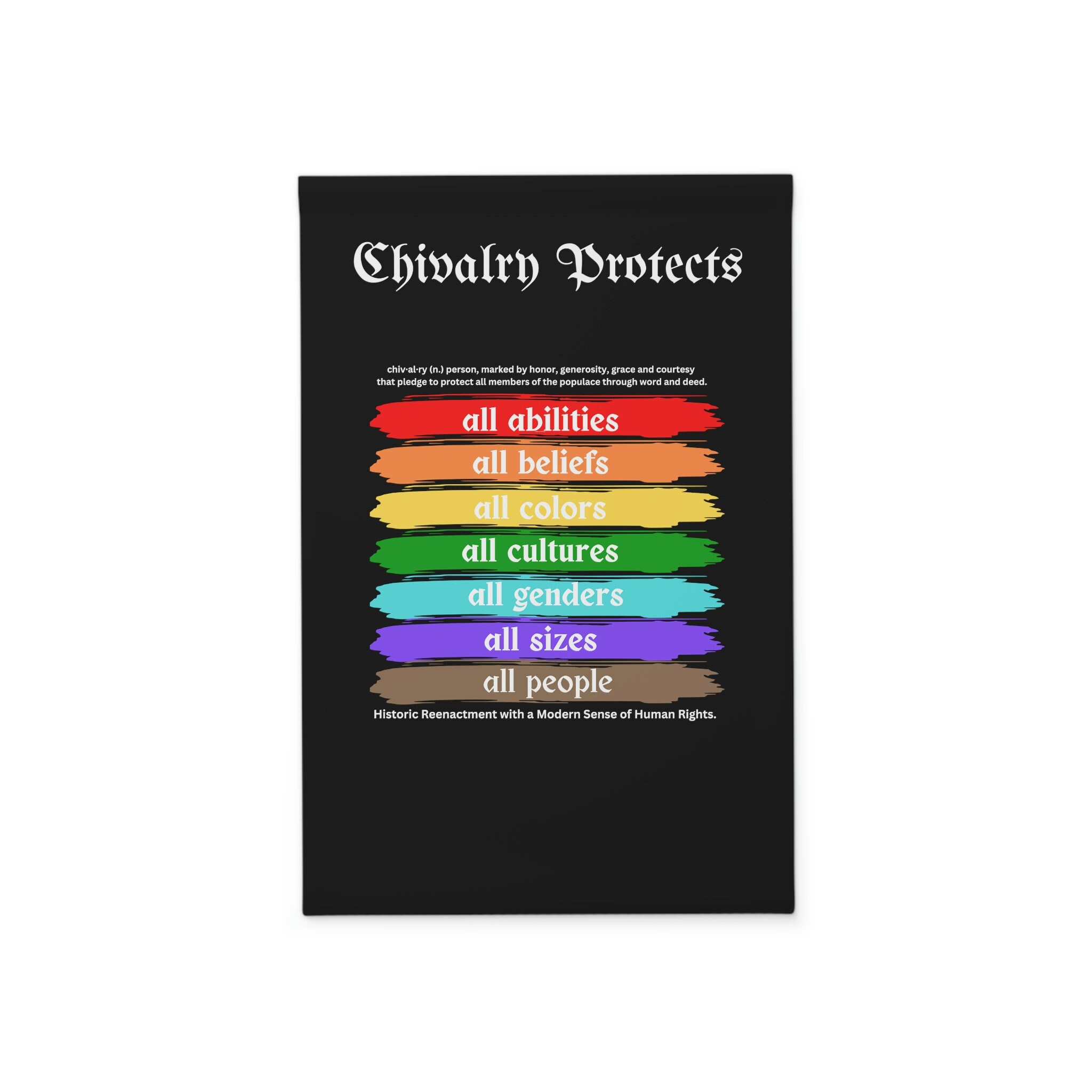 Chivalry Protects Camp Flag, Diversity Welcome Camp Banner, SCA DEI ...