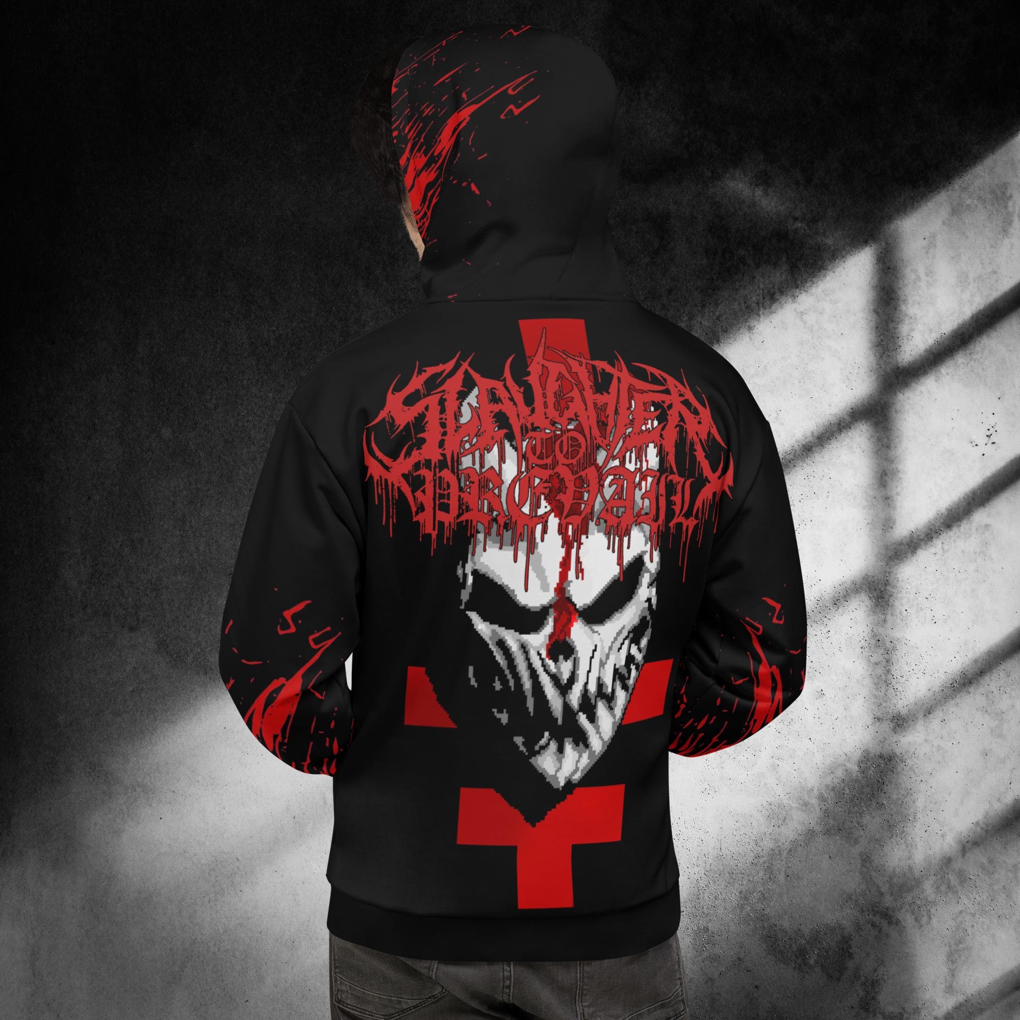 Slaughter to Prevail Deathcore Clothing Gothic Clothes Bloody Cross ...