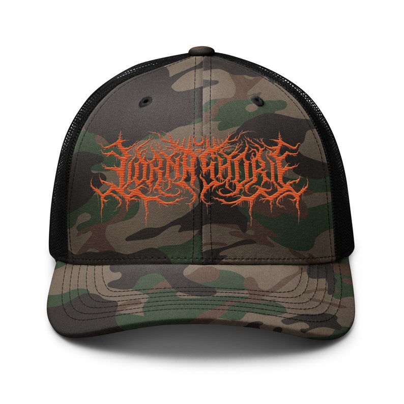 Lorna Shore Deathcore Hunter Orange Camouflage Trucker Hat - Etsy