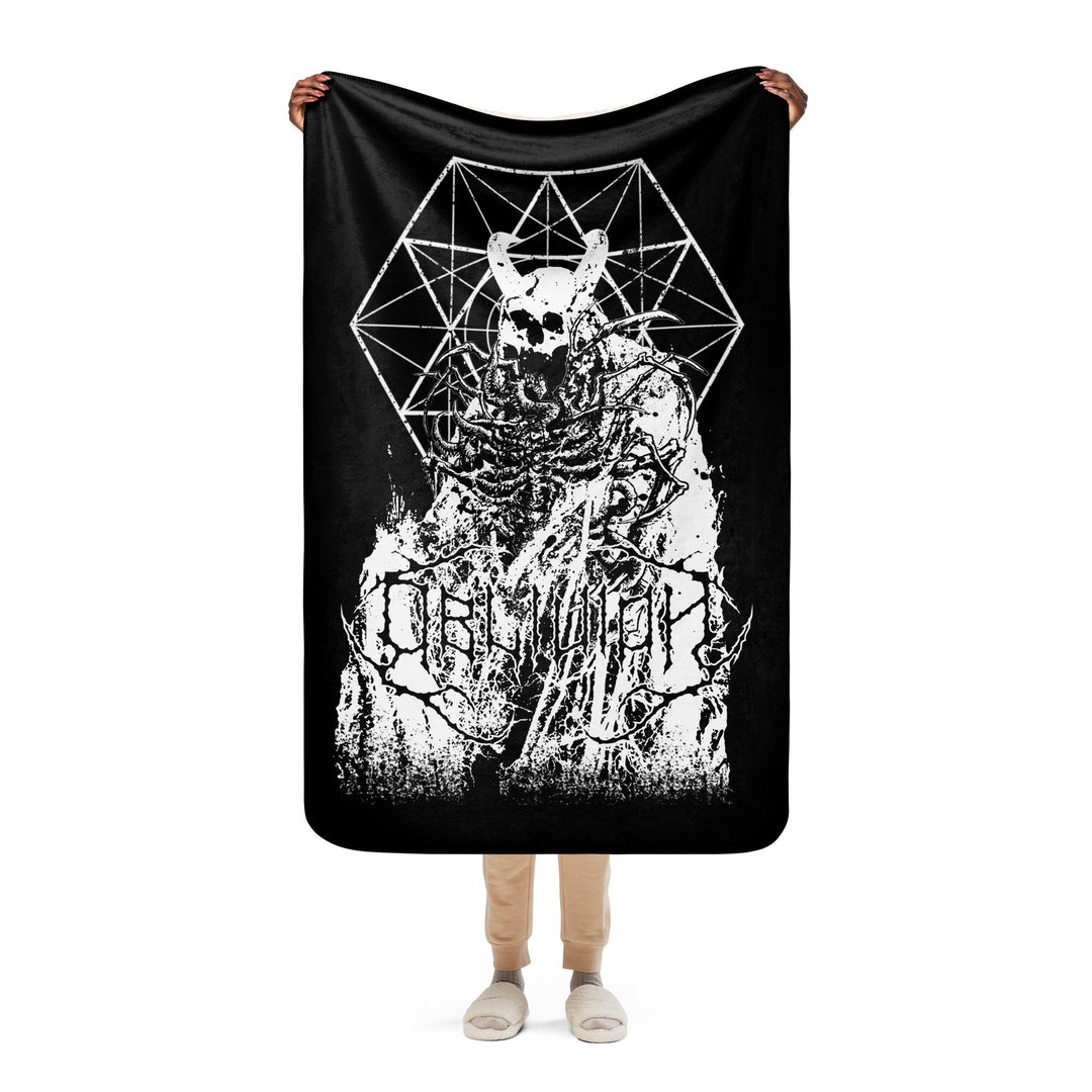 OBLIVION ORIGINAL DESIGN Deathcore Logo Gothic Sherpa Blanket - Etsy