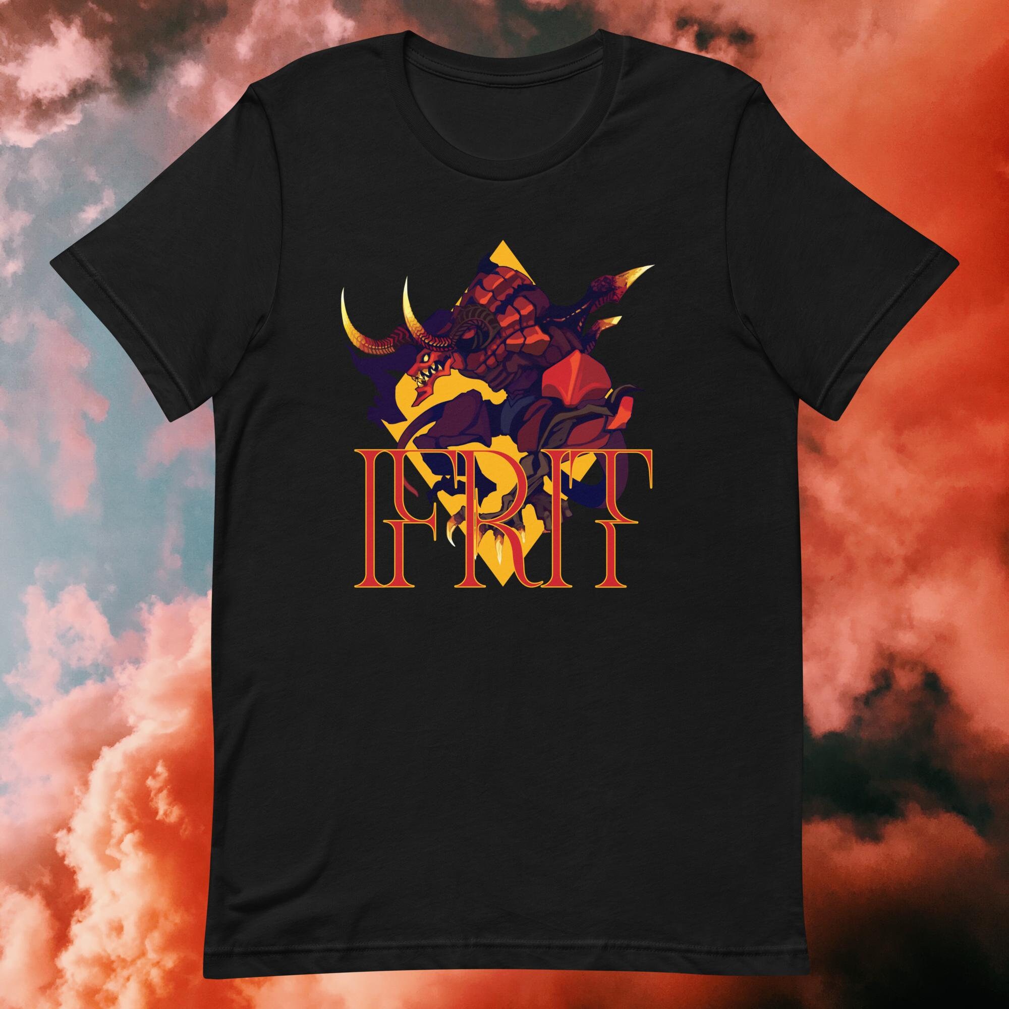 IFRIT Black Red Final Fantasy Shirt Summon GF FFVIII - Etsy
