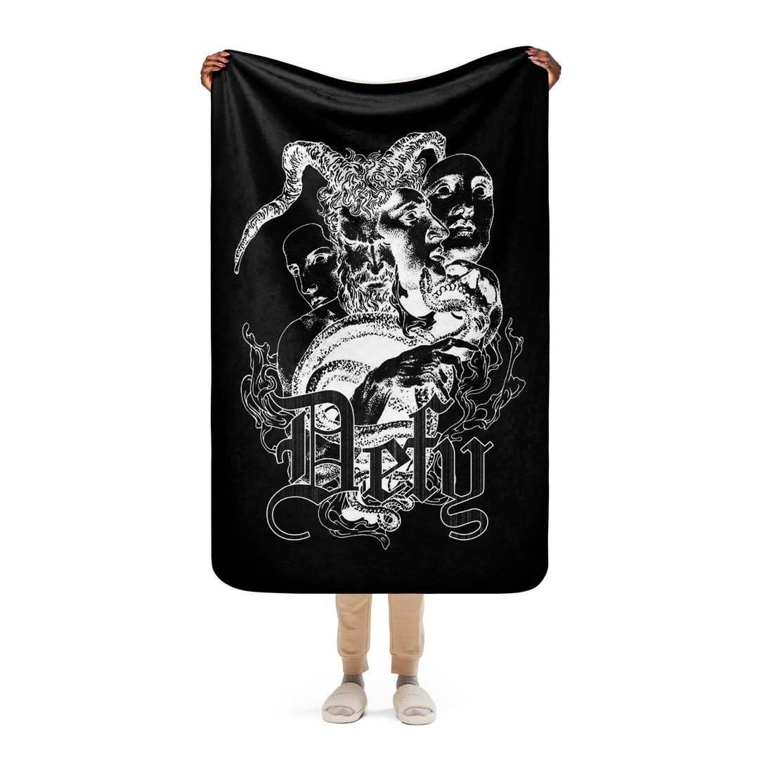 DEFY Gothic Demon God Angel Sherpa Blanket - Etsy