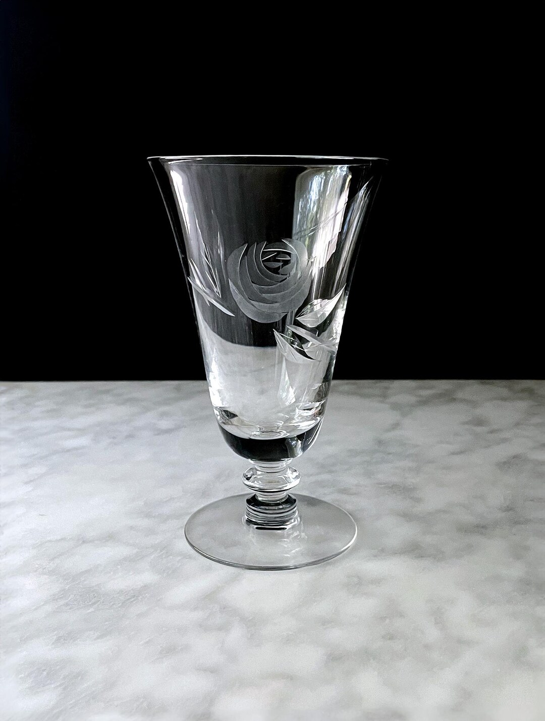 1960s Fostoria Etched Rose Iced Tea Glasses set of 12 - Etsy