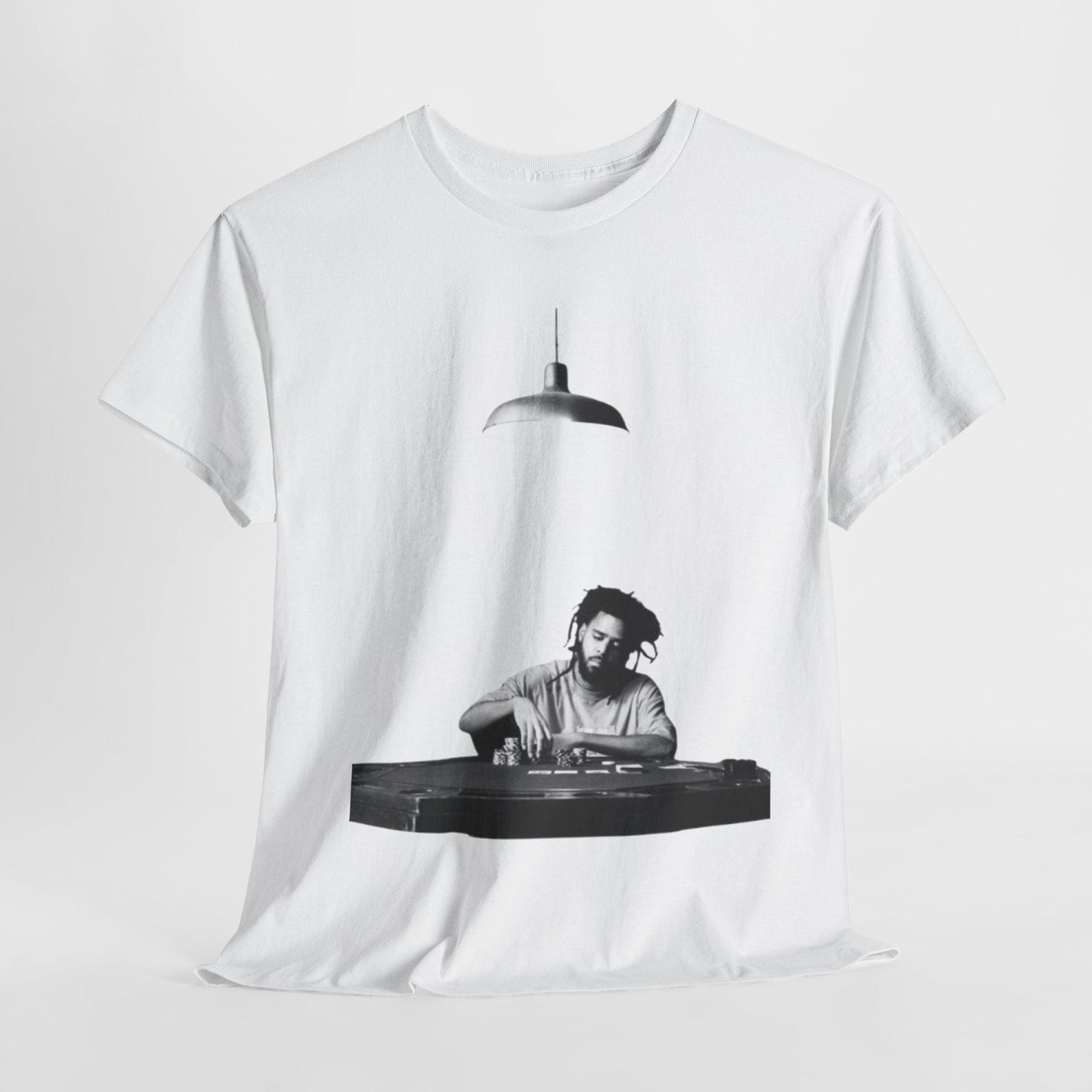 J. Cole Vintage T-shirt, J. Cole Playing Poker, J Cole Tee, J. Cole Shirt, Gift for Fans of J ...
