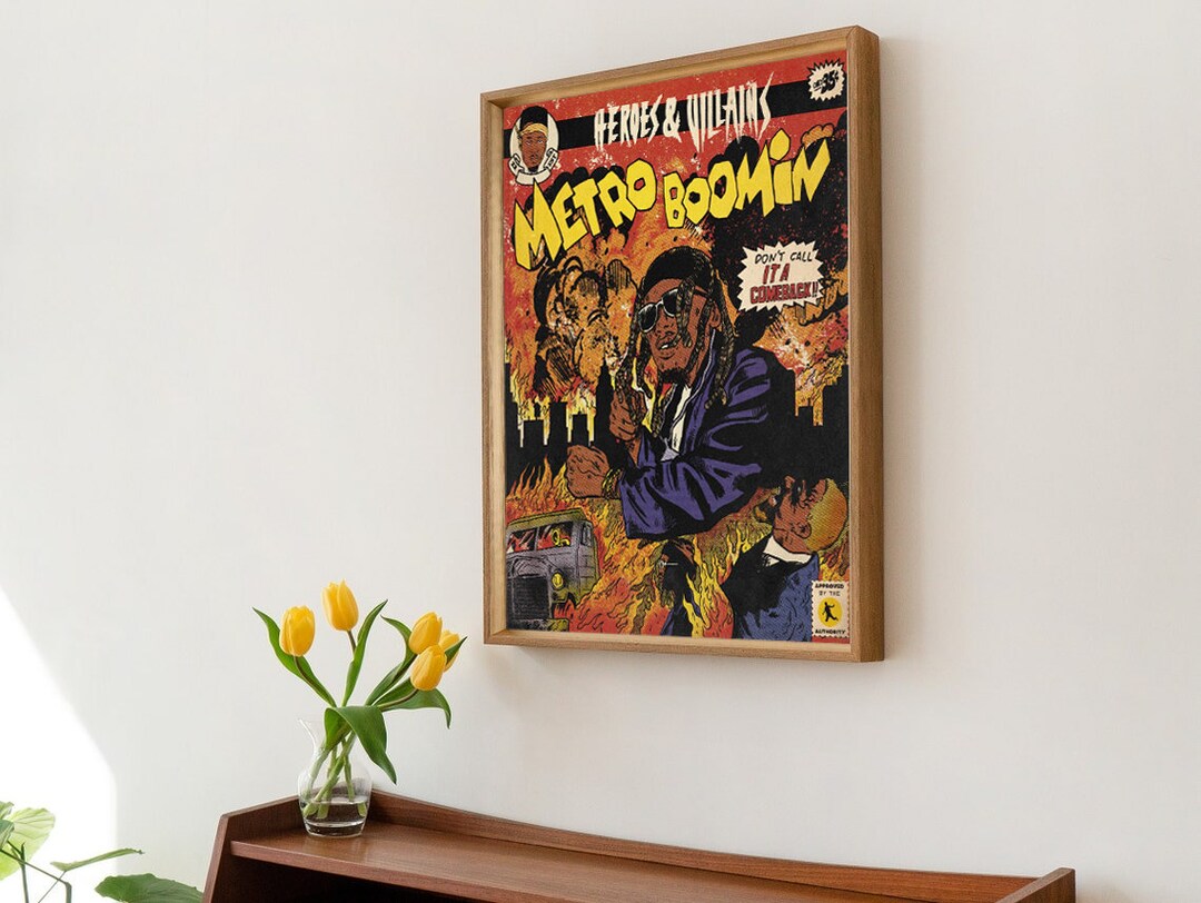 Metro Boomin Comic Cover Poster Metro Boomin Poster Trap - Etsy