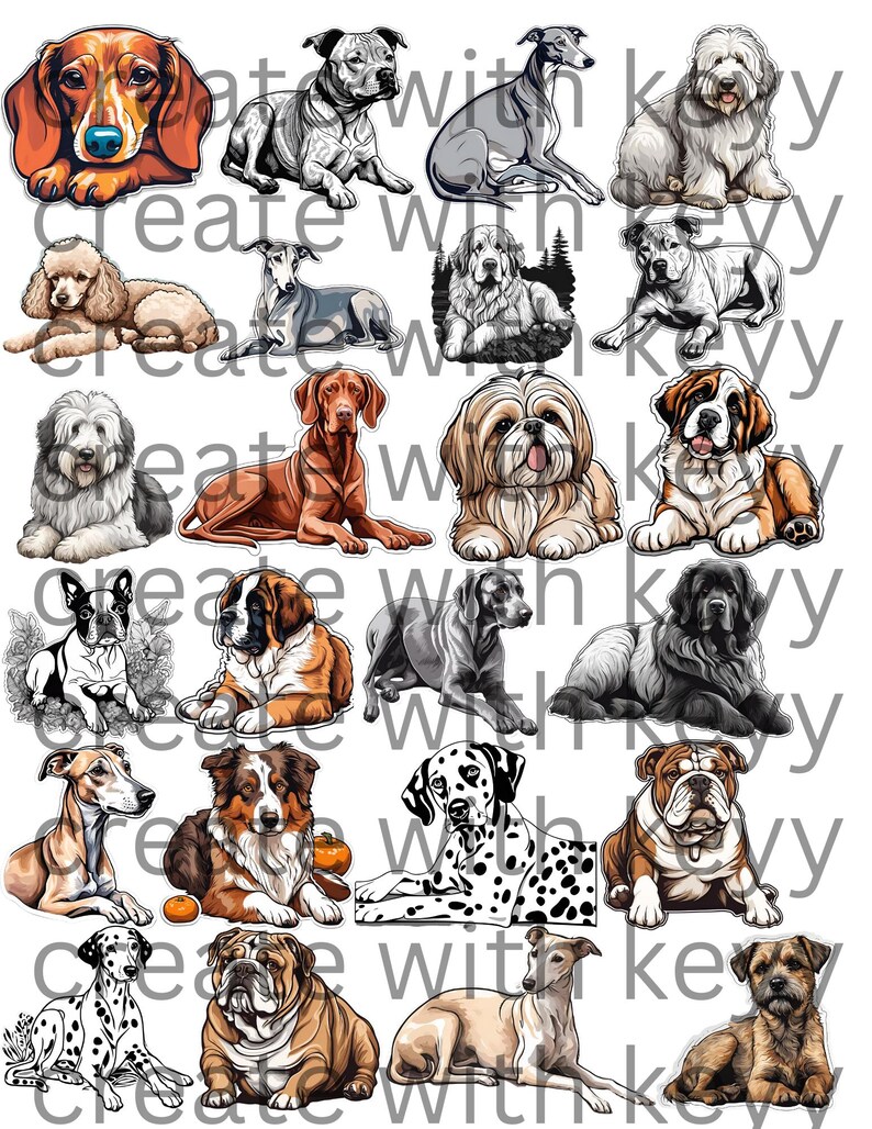 68 Dog Stickers – Planner, Goodnotes, PNG Files (digital Download) - Etsy