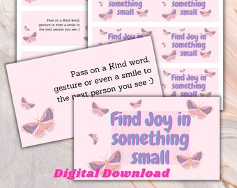 Kindness Cards Compliment Cards Inspirational (Instant Download) - Etsy