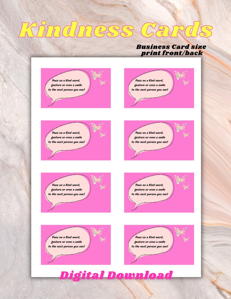 Kindness Cards Compliment Cards Inspirational Message - Etsy