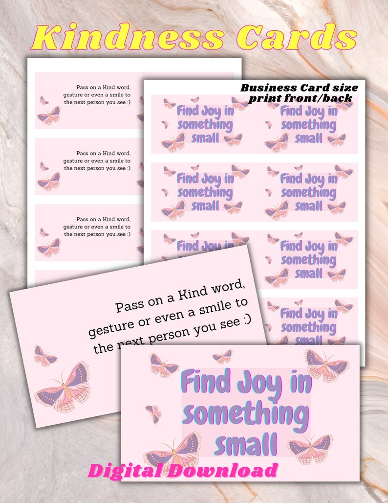 Kindness Cards Compliment Cards Inspirational Message - Etsy
