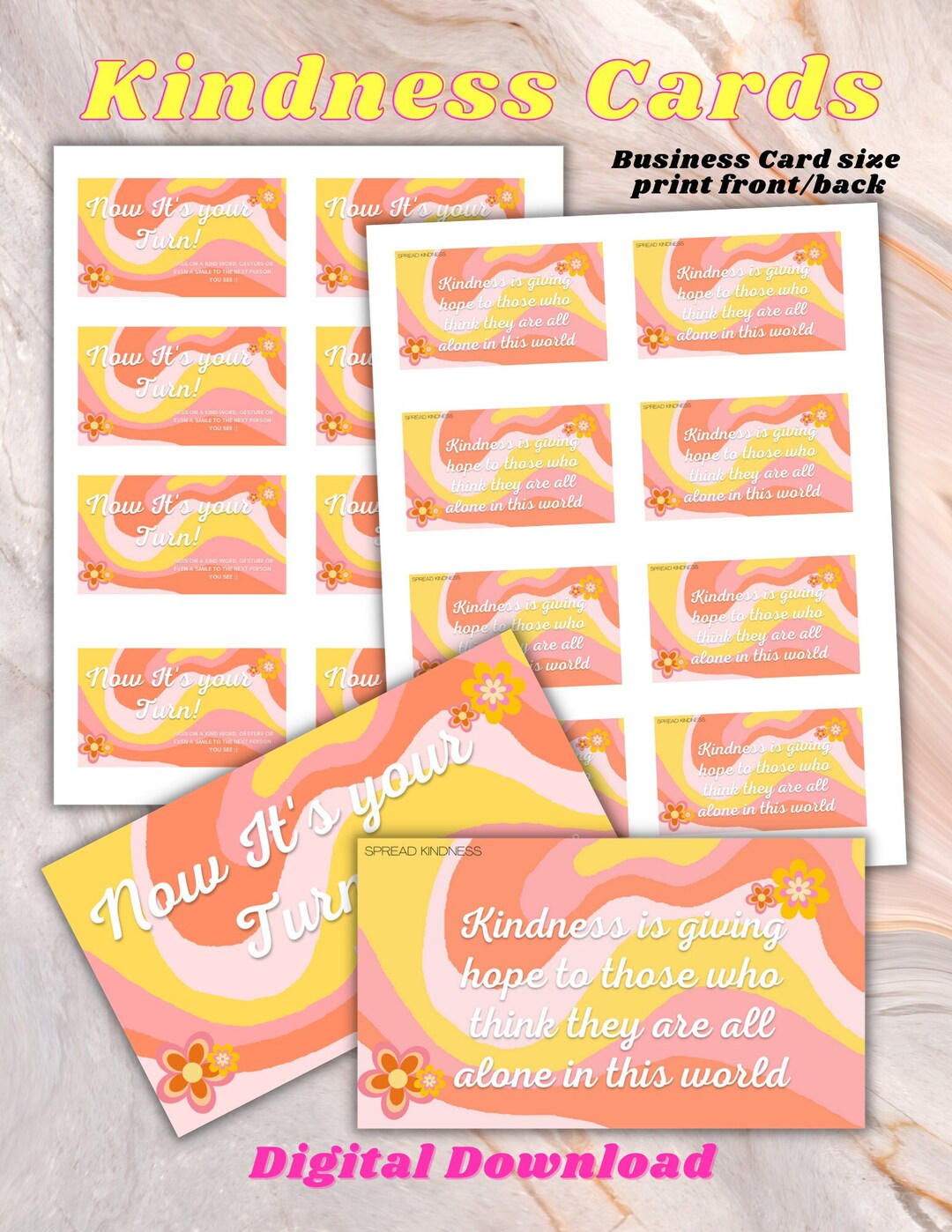 Kindness Cards, Compliment Cards, Inspirational Message, Mindfulness ...