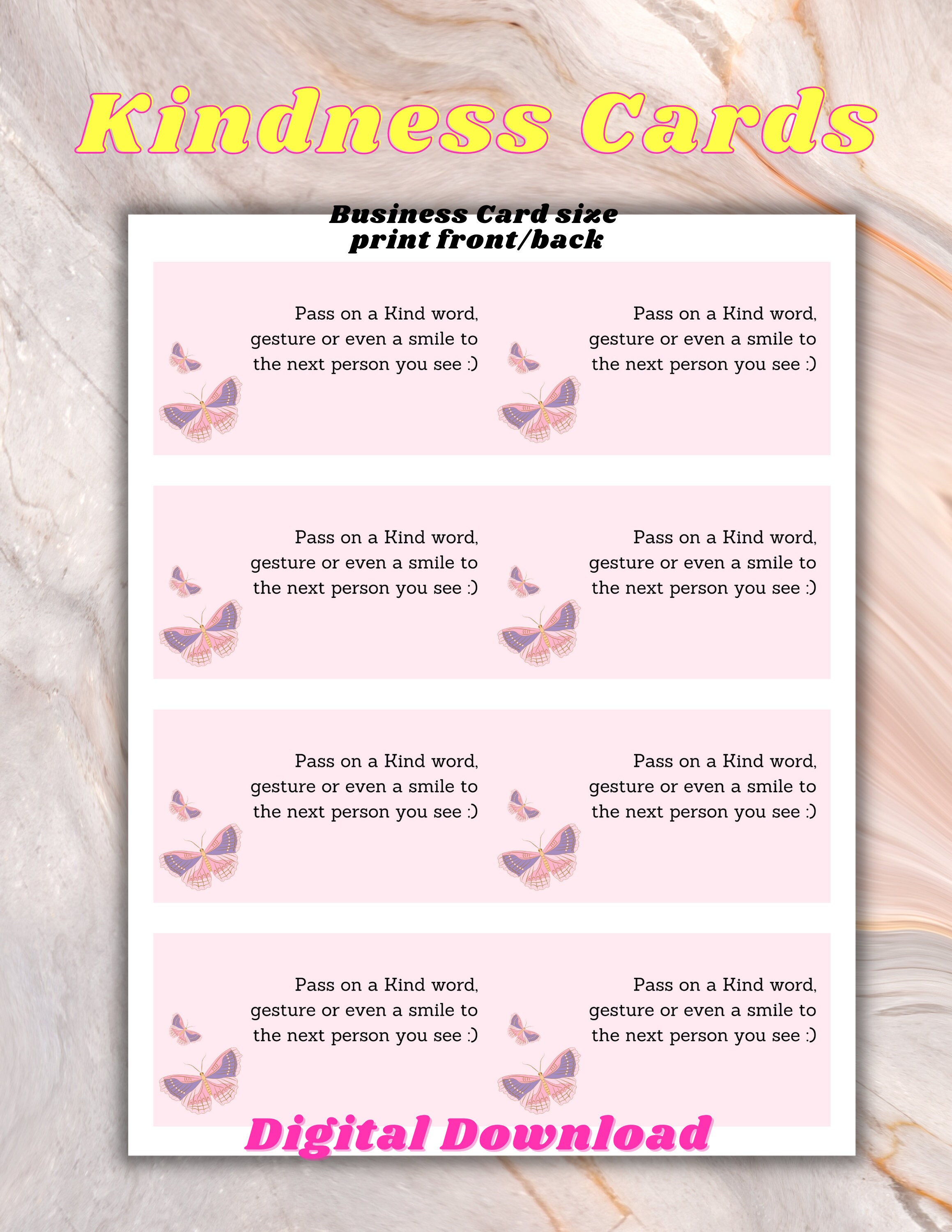 Kindness Cards, Compliment Cards, Inspirational Message, Mindfulness ...