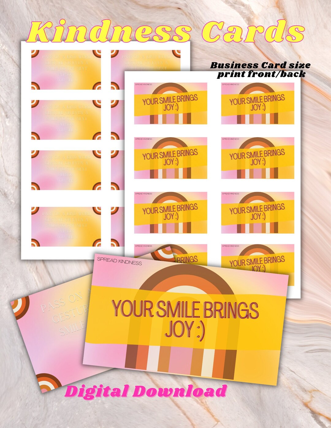 Kindness Cards, Compliment Cards, Inspirational Message, Mindfulness ...