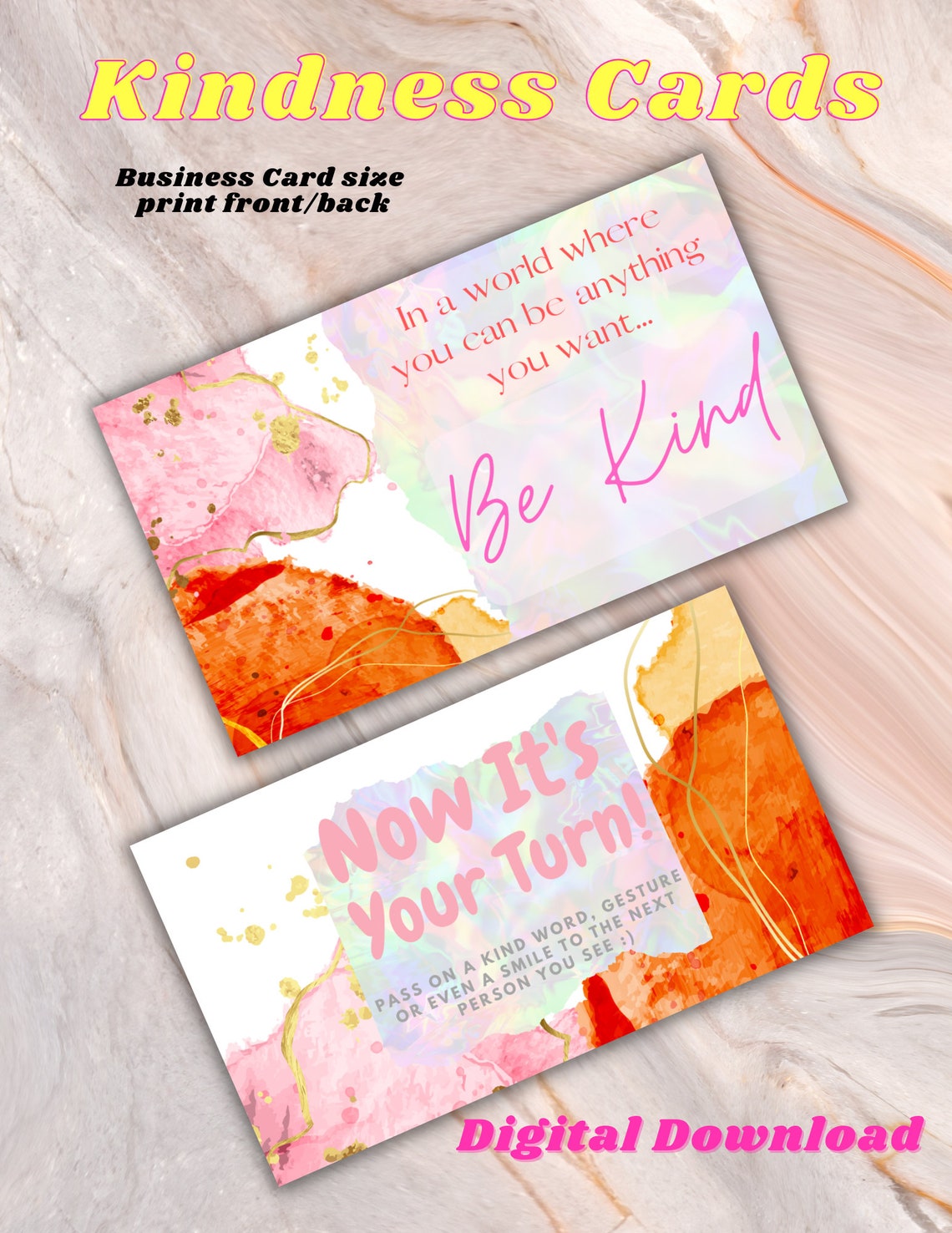 Kindness Cards, Compliment Cards, Inspirational Message, Mindfulness ...