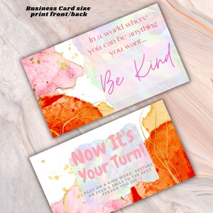 Kindness Cards, Compliment Cards, Inspirational Message, Mindfulness ...