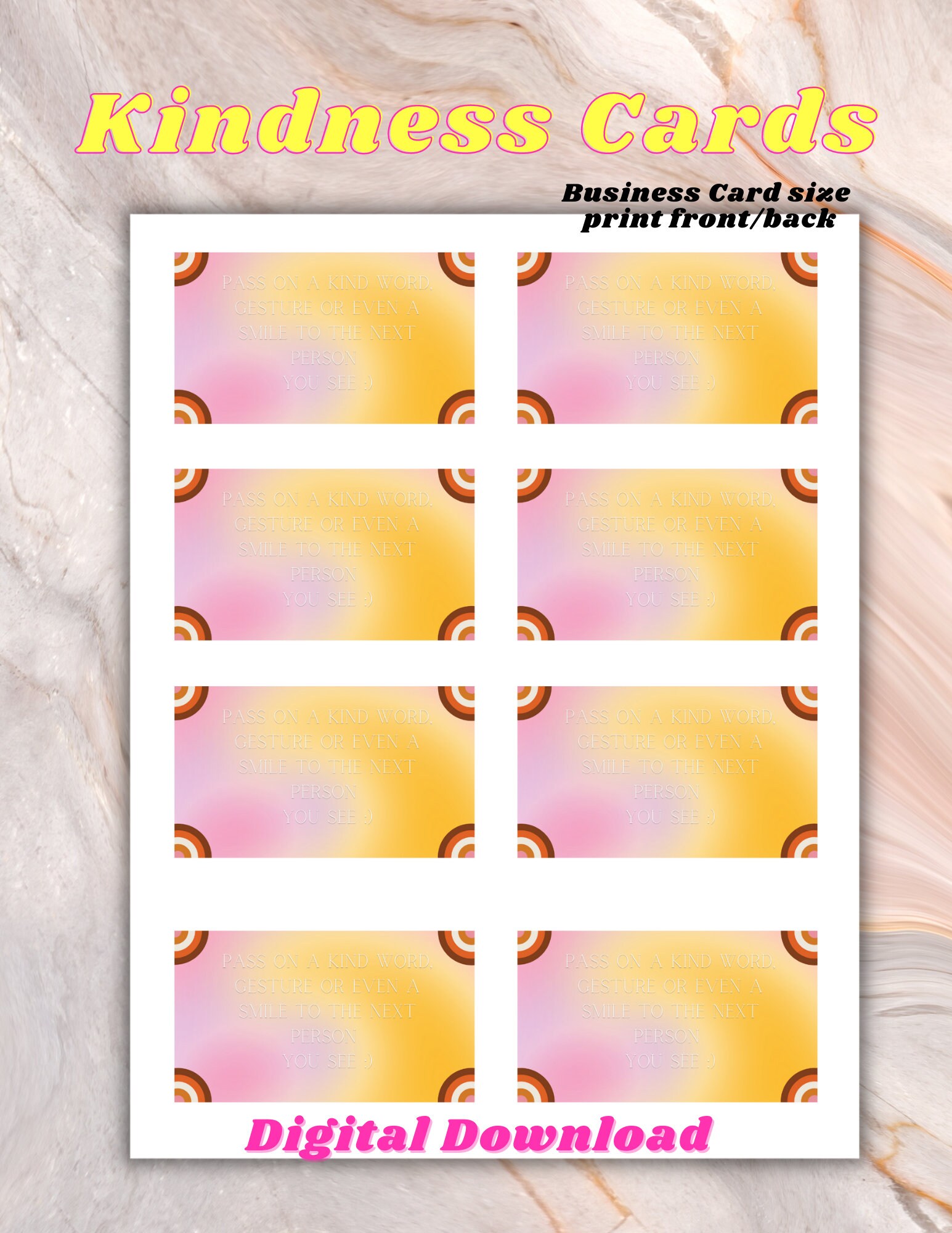 Kindness Cards, Compliment Cards, Inspirational Message, Mindfulness ...