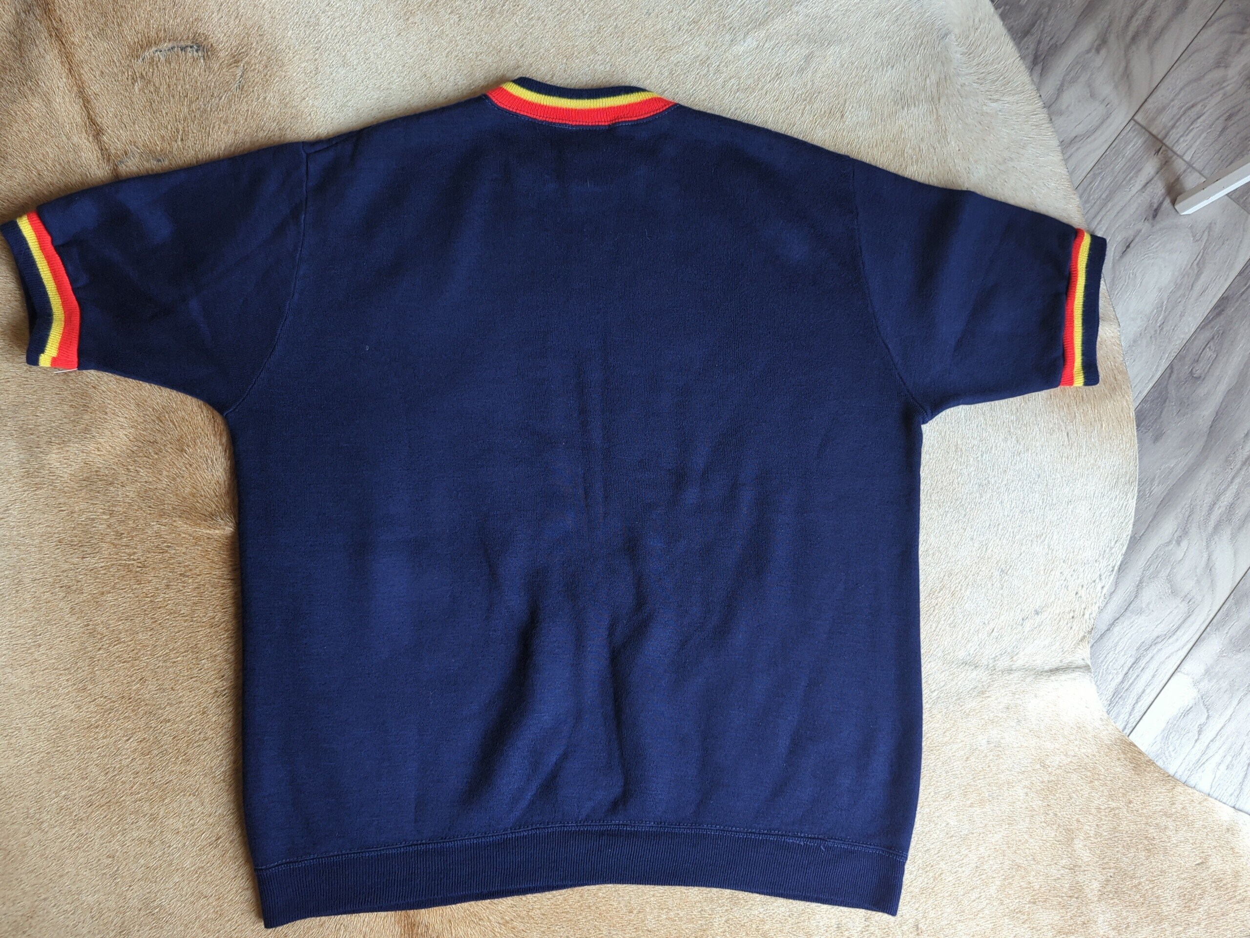 60's Champion Varsity Ringer Short Sleeve Sweatshirt Petersburg High ...