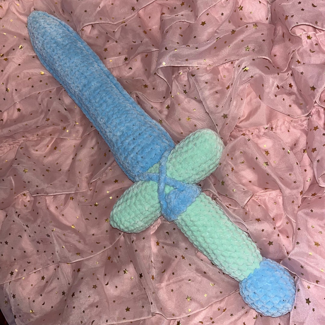 Jumbo Crochet Pastel Sword Great for Dungeons and Dragons - Etsy