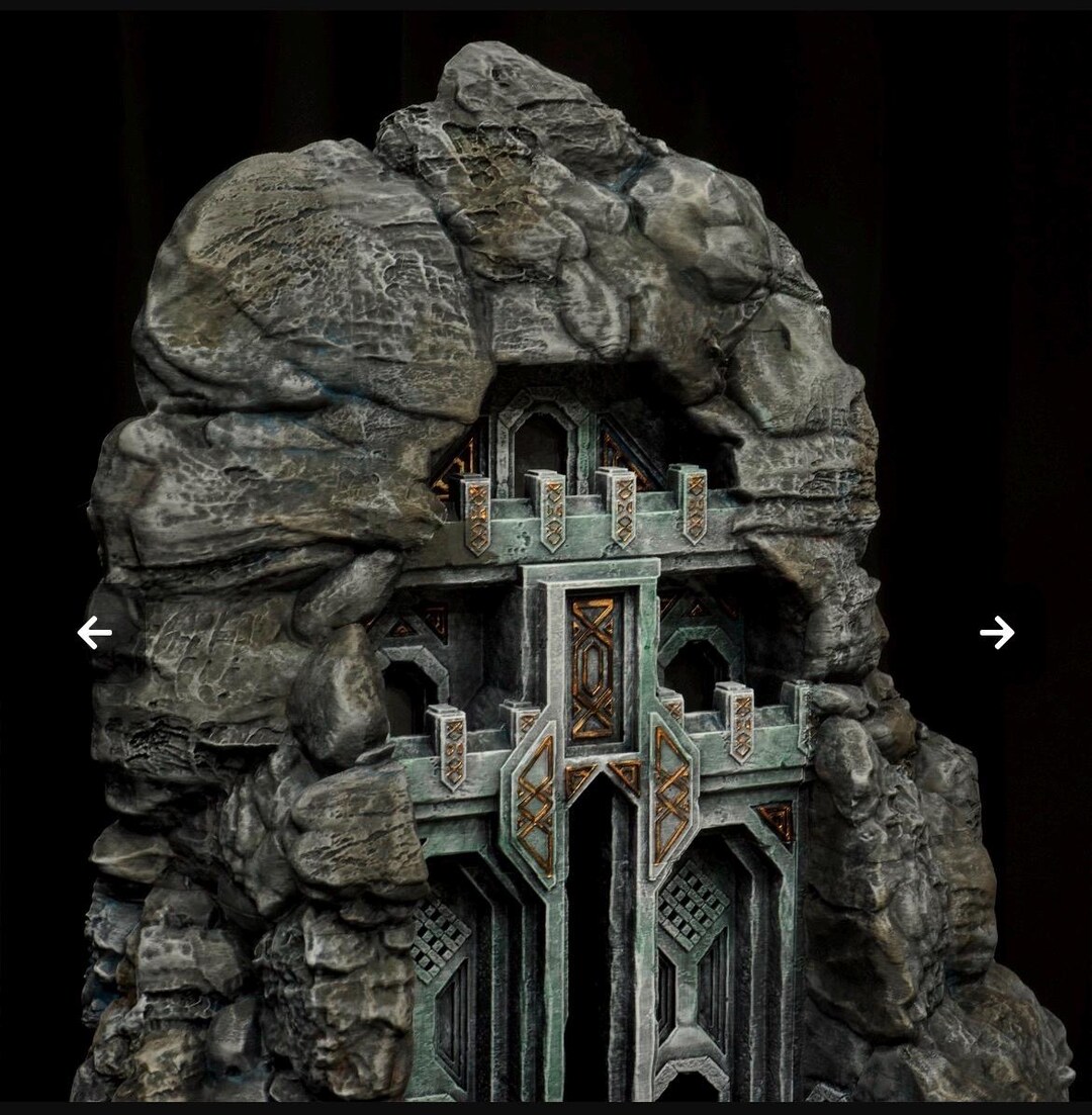 Middle Earth Painted Terrain Set - Dwarven City Gate / Durak Deep - Etsy