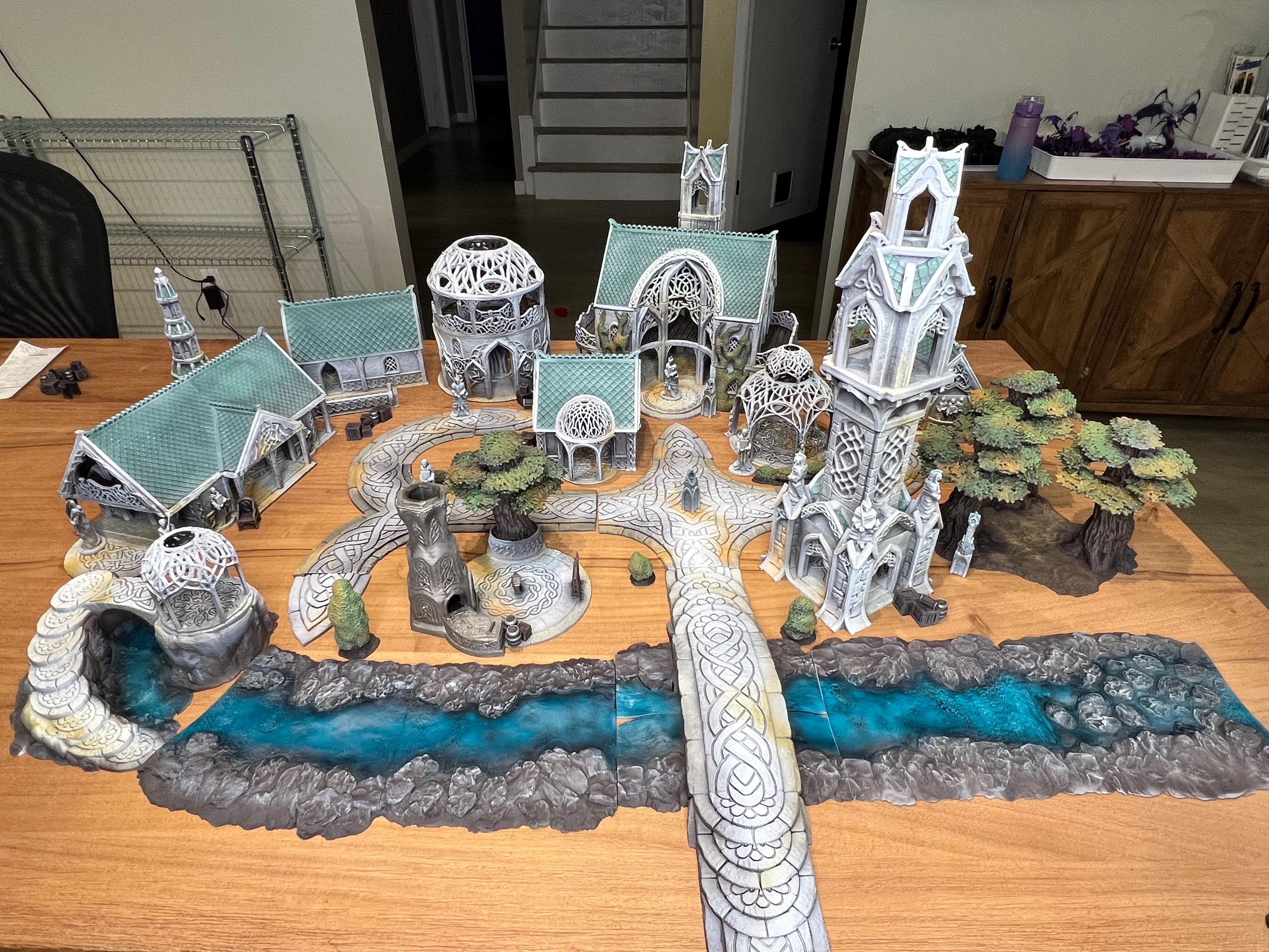 Middle Earth Painted Terrain Set - Rivendell/ Kingdom of Noldareth - Etsy