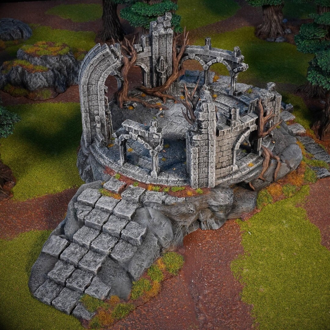 Middle Earth Painted Terrain Set -hilltop Ruin - (weathertop, Amon Sul ...