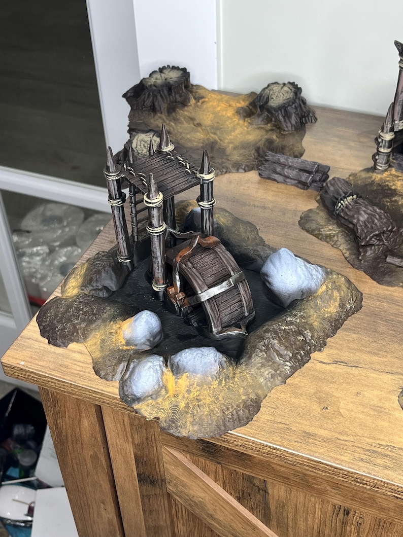 Middle Earth Painted Terrain Set - Ironhoard Set/ Orc/ Isengard Part 2 ...
