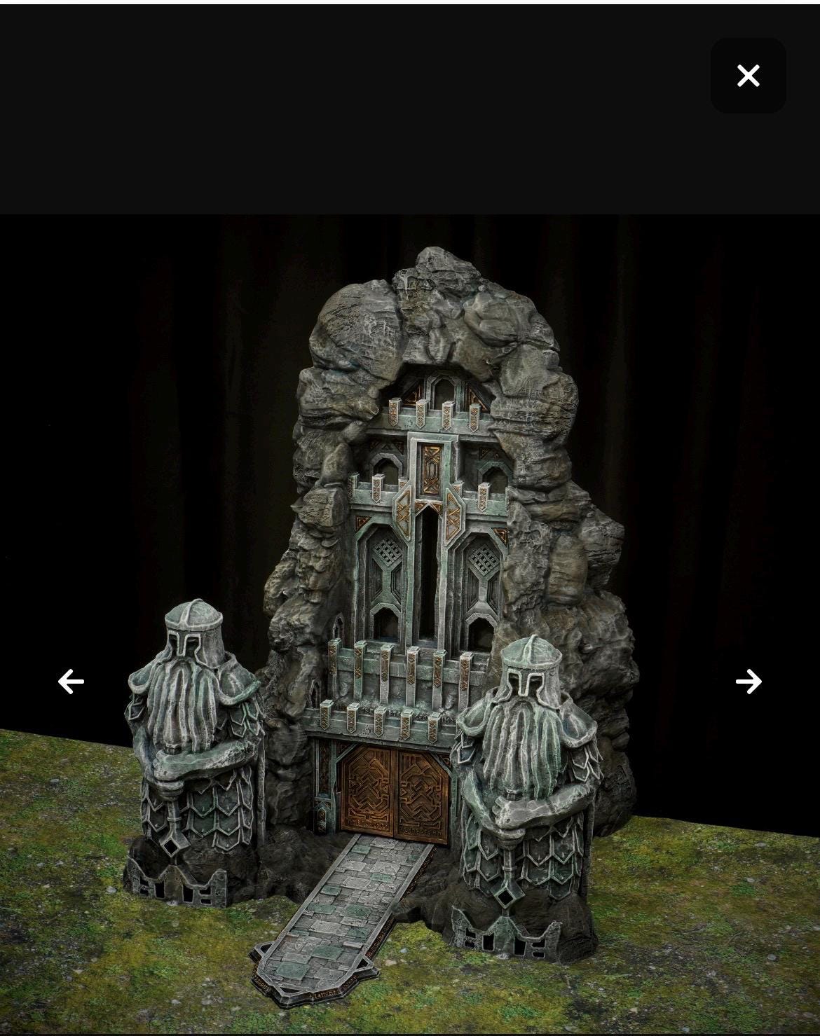 Middle Earth Painted Terrain Set - Dwarven City Gate / Durak Deep - Etsy