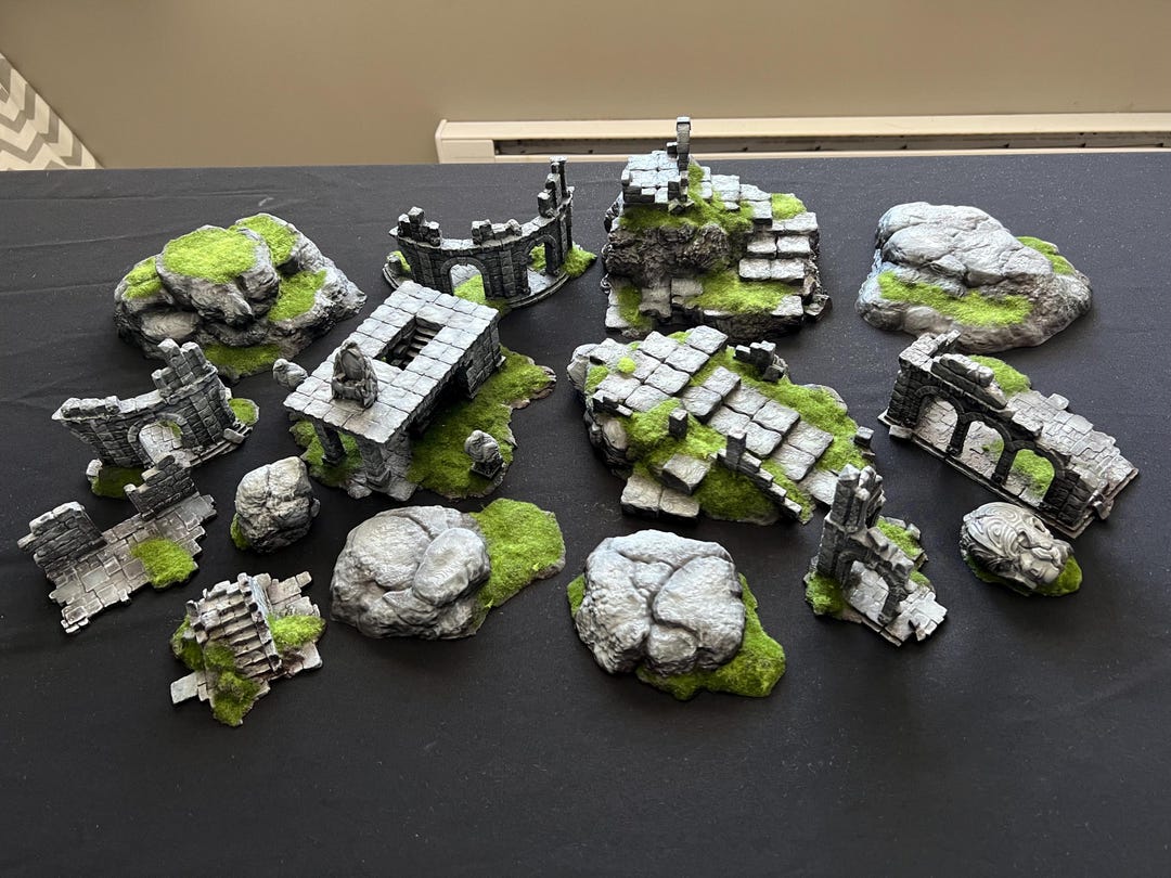 Middle Earth Painted Terrain Set- Amon Hen - Etsy