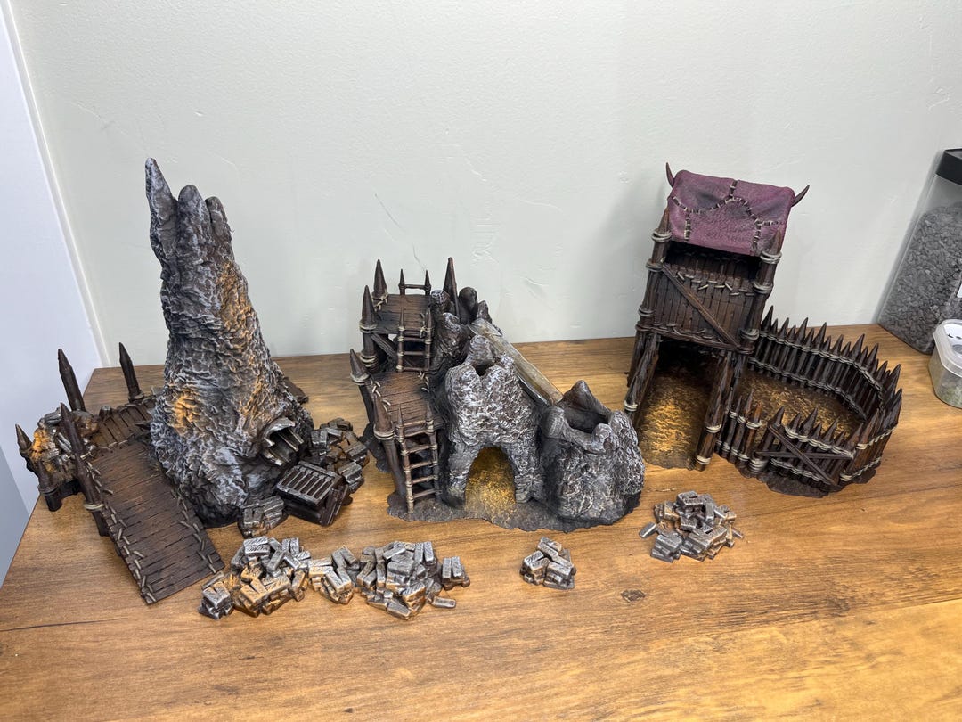 Middle Earth Painted Terrain Set - Ironhoard Bundle 1/ Orc/ Isengard - Etsy