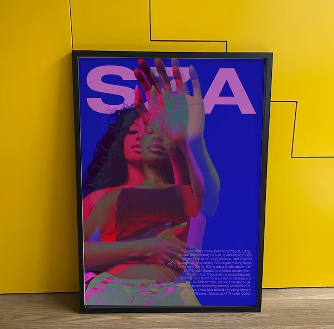 SZA Poster SZA Album Art Print SZA Rap Poster Music Poster - Etsy