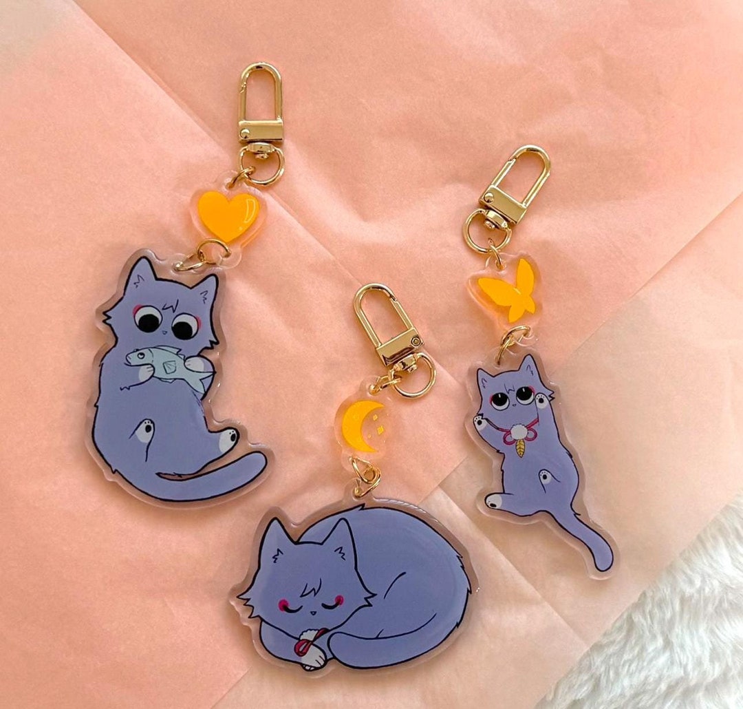 Genshin Impact Scarameow Acrylic Keychains - Etsy
