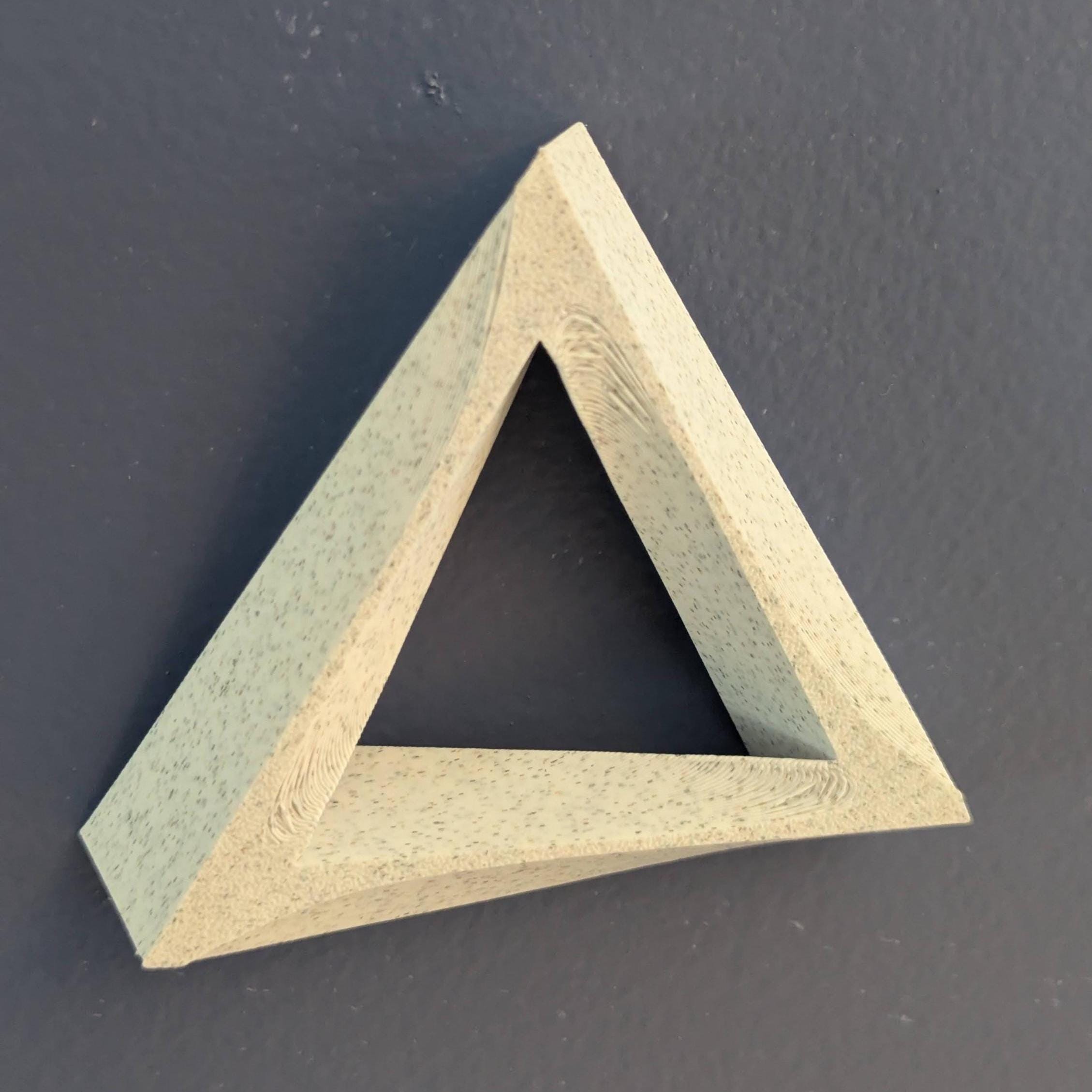 Penrose Triangle Wall Art: 3D Geometric Optical Illusion Sculpture - Etsy