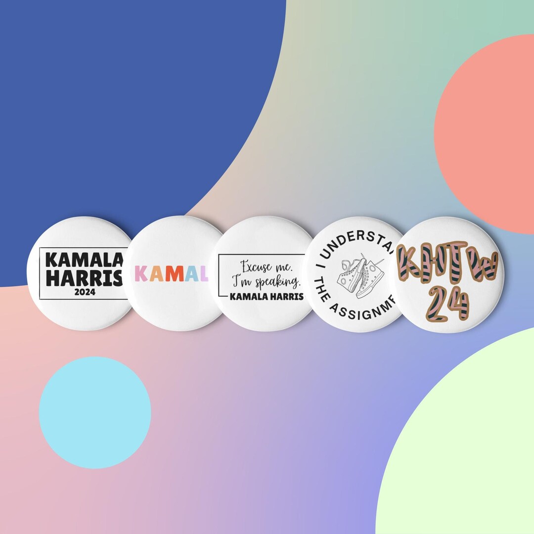 Kamala Harris Buttons - Etsy