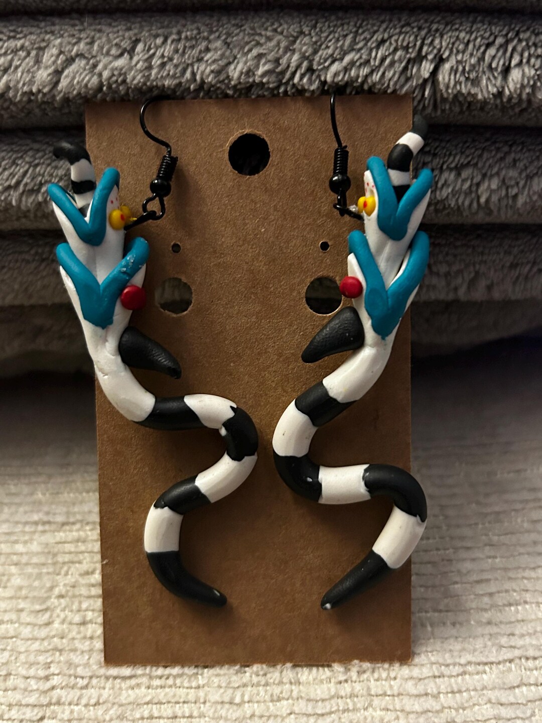 Beetlejuice Sandworm Earrings - Etsy