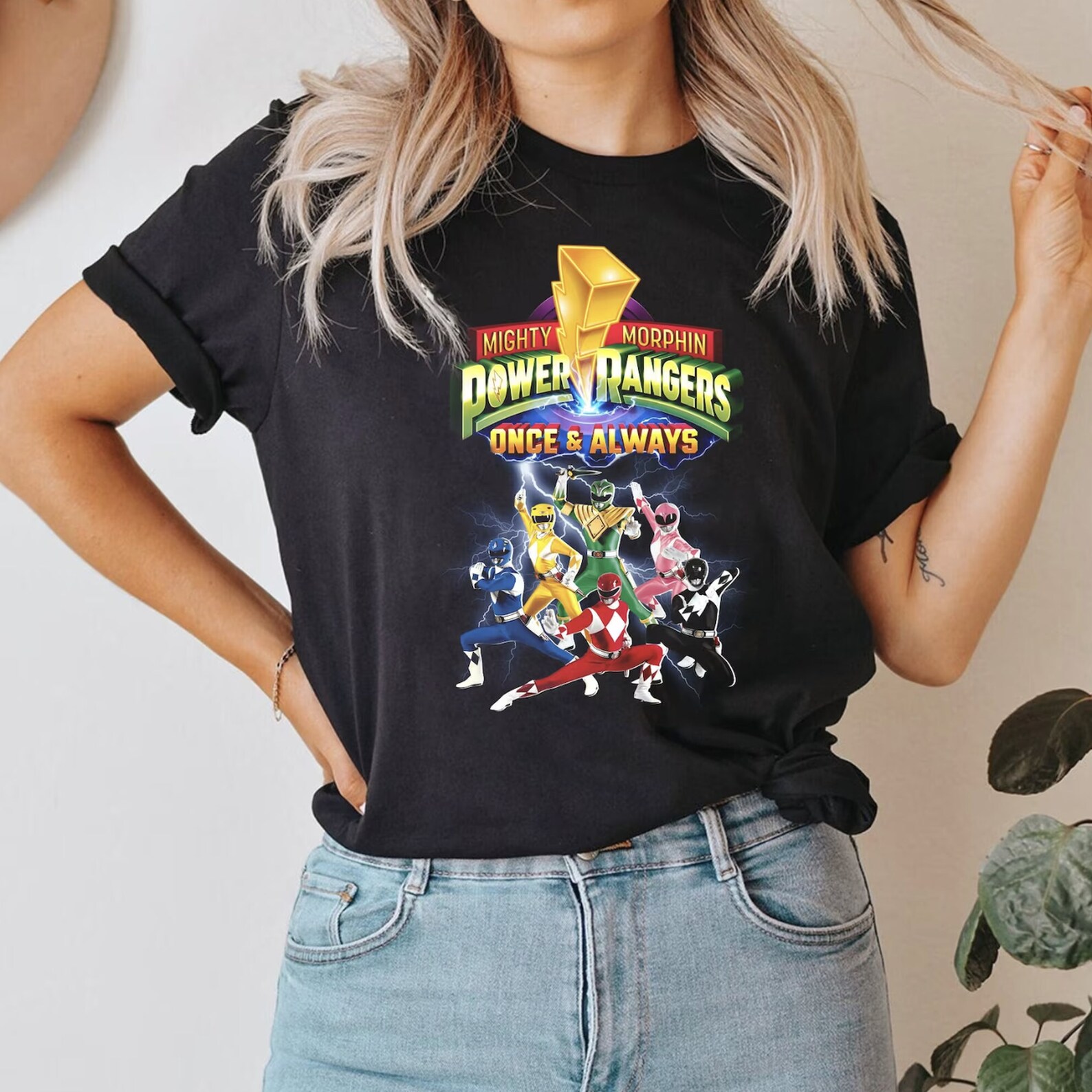 Mighty Morphin Power Ranger Shirt, Once and Always Shirt, Power Ranger ...