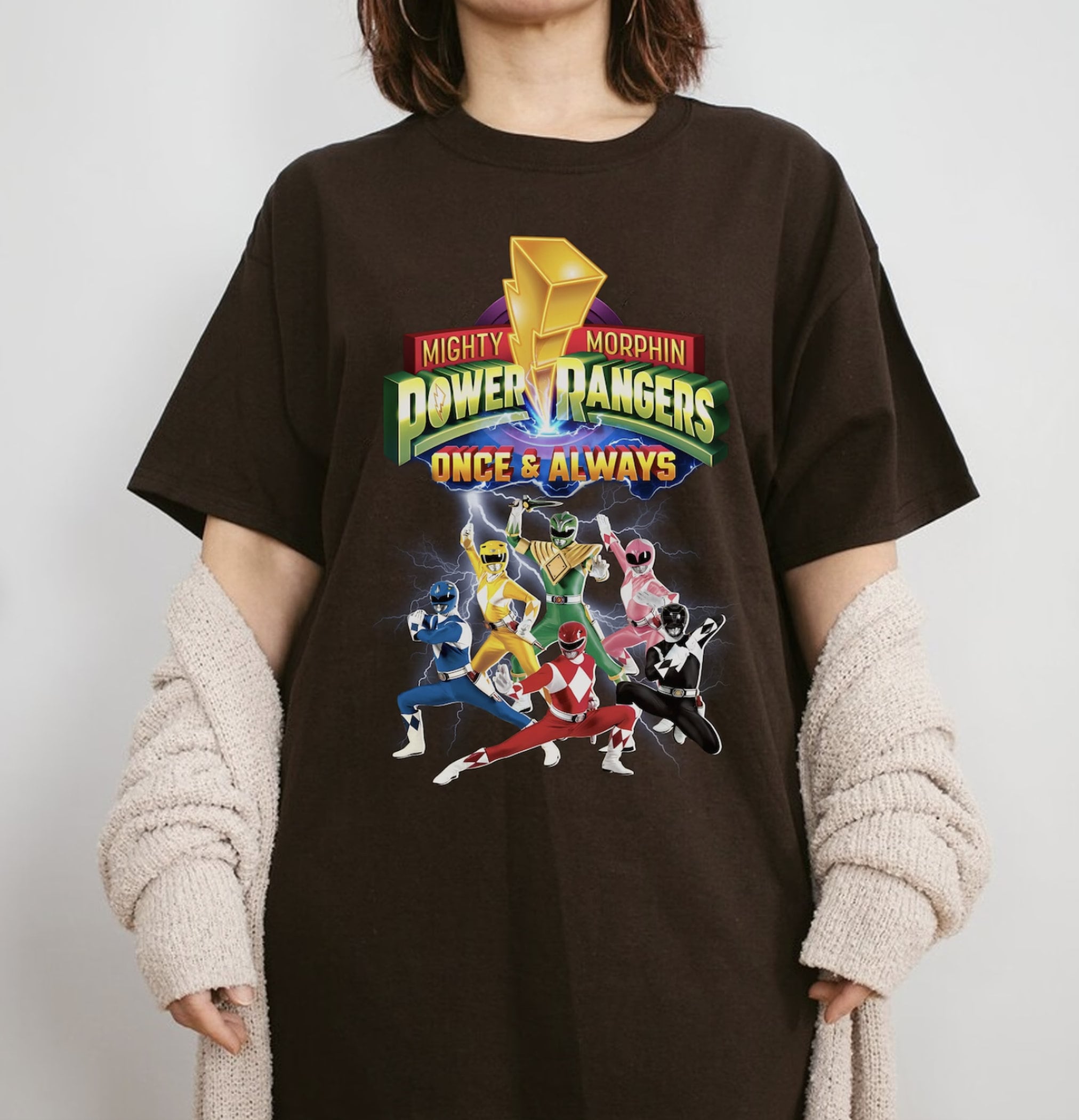 Mighty Morphin Power Ranger Shirt, Once and Always Shirt, Power Ranger ...